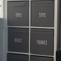 IKEA KALLAX DRONA Box Sticker Personalised Vinyl Labels Stickers Decals ...