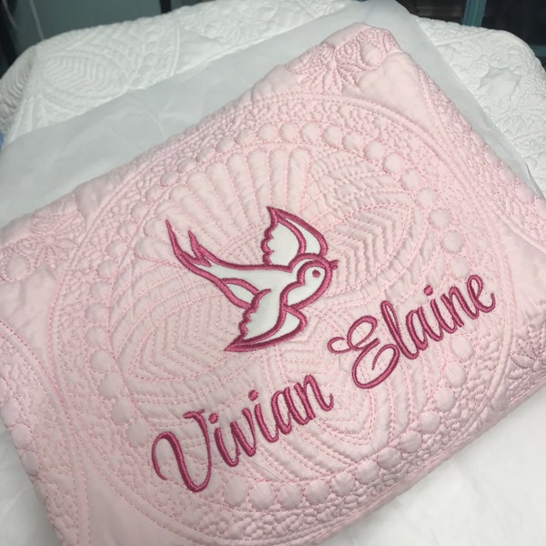 SPARROW Applique 4x4 5x7 6x10 Machine Embroidery Design File Blue Bird ...