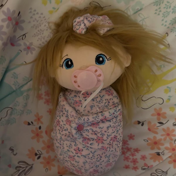 Swaddle Baby Doll "woodland" Print Minky Handmade Waldorf Inspired ...