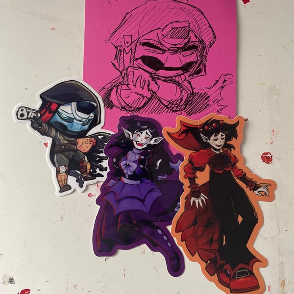 Destiny 2 Chibi of Cayde 6, Ikora, and Zavala Sticker Decal 3 In. - Etsy