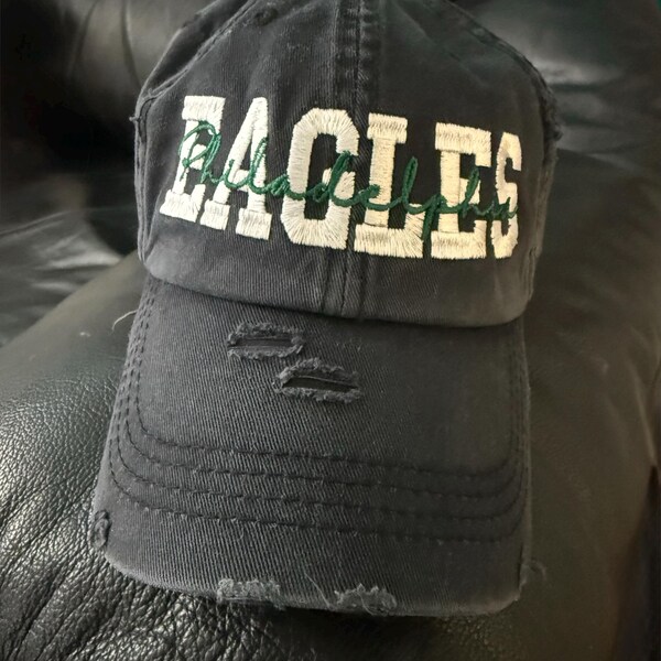 Custom Hat | DISTRESSED Baseball Cap OR Ponytail Hat | Custom ...