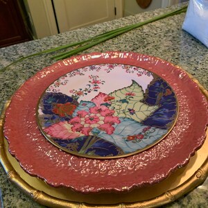 French Shade Silver and Gold Chandelier With Gold Chains - Etsy