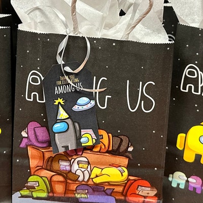 Among Us Thank You Tags, Among Us Invitation, Among Us Invite, Among Us ...