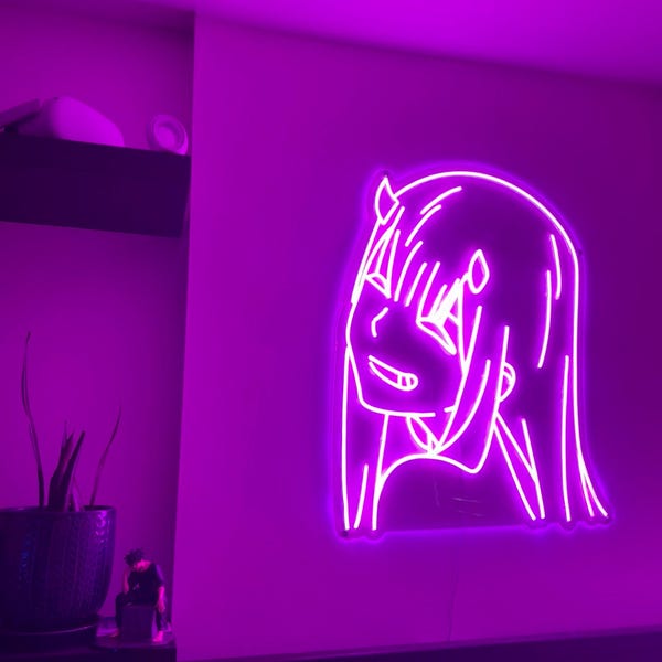 Zero Tow Neon Sign,custom Anime Neon Sign,home Bedroom Decor,led Neon ...