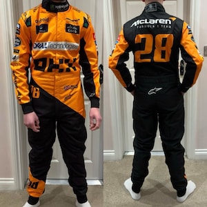 Hand/machine Made Go Kart Racing Suit Digital Printed Level 2 Made to Order Suit With Option to ...