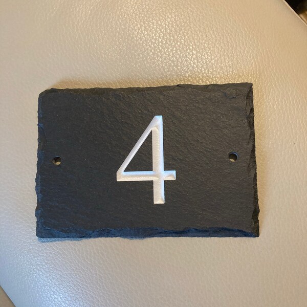 House Numbers Rustic Slate - Etsy