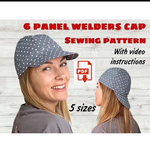 Euro Style Scrub Cap Unisex Sewing Pattern With Video Instructions ...