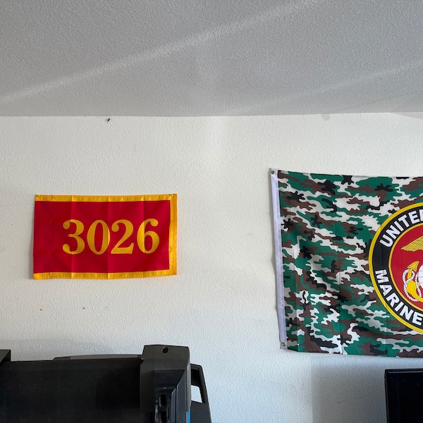 Custom USMC Graduation Flag: Boot Camp Platoon Number Guidon ...