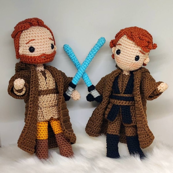 Obi-Wan Kenobi & Anakin Skywalker Crochet PATTERN (PDF) - Etsy España