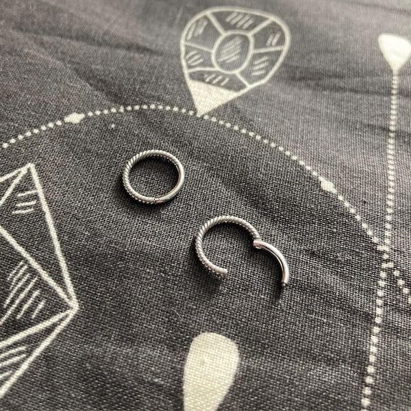 Mustache Septum Moustache Nose Ring Surgical Steel Septum Bar Nose Ring ...