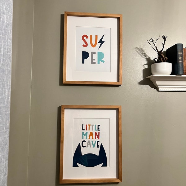 Boys Decor, Set of 3 Nursery Prints, Playroom Wall Art, Boys Hero ...