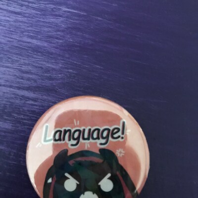 Badboyhalo language Pin MCYT Button - Etsy