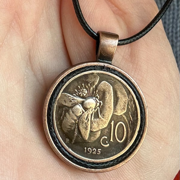 Farthing Bird Necklace, UK Farthing Bird Coin Charm Pendant, British ...