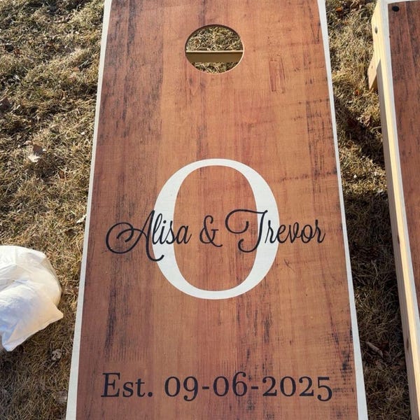 Personalized Wedding Moon and Stars Astrology Cornhole Set With Bags ...