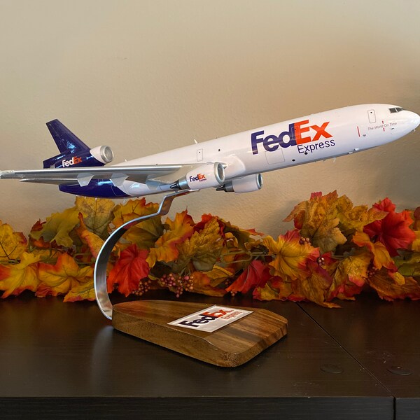 MD-11F Fedex Cargo Freight Transport Hand Carved and Hand Painted ...