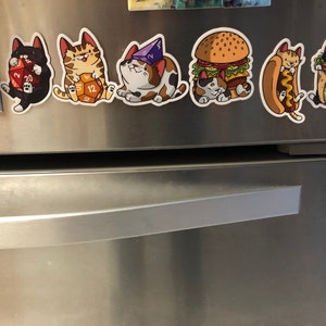 Food Cat Sticker Set - Etsy