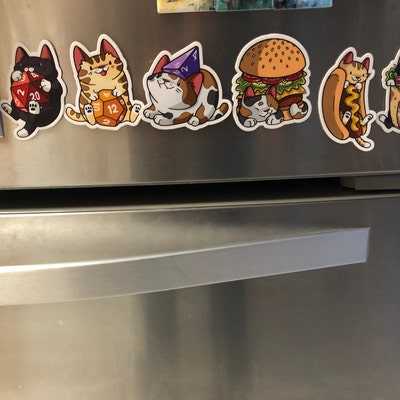 Food Cat Sticker Set - Etsy