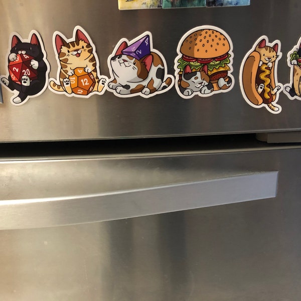 Food Cat Sticker Set - Etsy