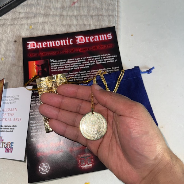 Talisman for Control Over Infernal Spirits Seal Occult Key of Solomon ...