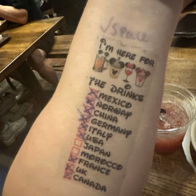 Drinking Around the World Tattoo-food & Wine Festival-epcot World ...