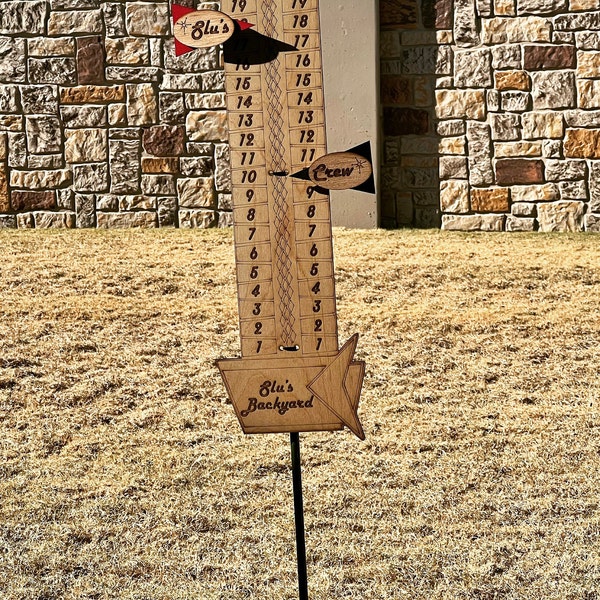 Cornhole Custom Retro Theme Scoreboard Set, Mid-century Modern Cornhole ...