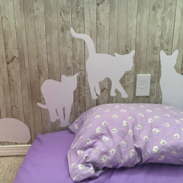 6 Cats Wall Decals in Life Size! - Etsy