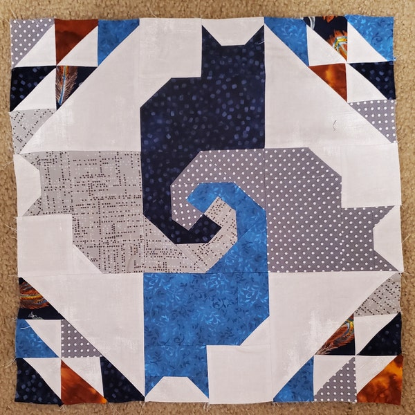 Digital PDF Quilt Pattern|modern Patchwork|cats|quilt Block Pattern - Etsy