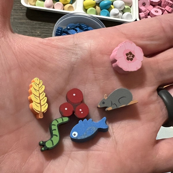 Painted Wooden Meeples for Viticulture and Tuscany - Etsy