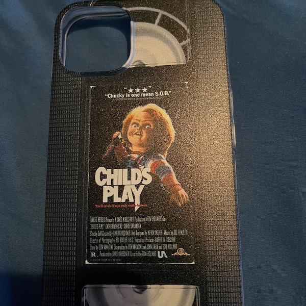 Retro VHS Phone Case Horror Movie Cover Fit for iPhone 16 Pro Max, 15 ...