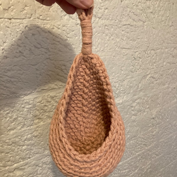 Crochet PATTERN, Teardrop Basket, Hanging Basket, Storage Basket ...