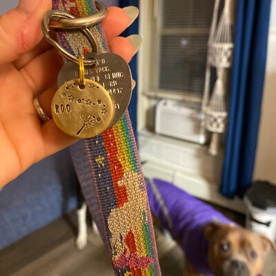 Custom Hand Stamped Dog Tag, Dog Tags for Dogs, Pet Id Tag ...