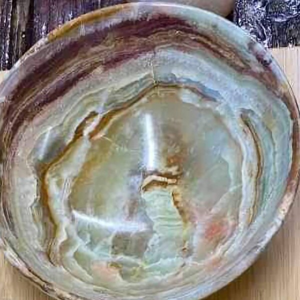 Banded Onyx Coaster Set Mexican Onyx Banded Orange Calcite Coasters ...