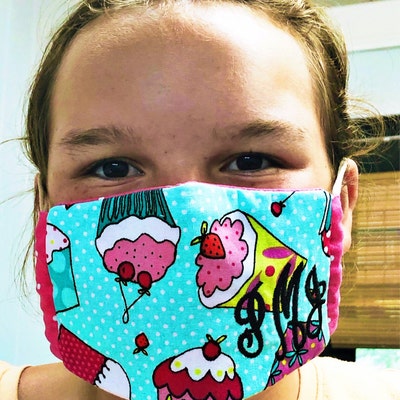 In the Hoop 5x7 Face Mask With Opening and Nose Insert 100% ITH, Cloth ...