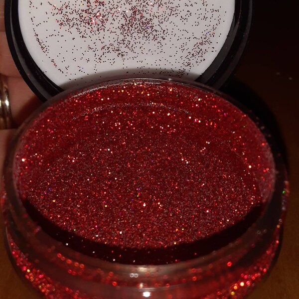 Metallic Red Glitter//laser Red Glitter//ultra Fine//solvent Resistant ...