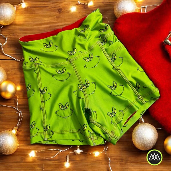 Grinch Fabric Grinchmas Spandex DIY Grinch Stretch Fabric Headband Kid ...