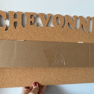Personalized Cork Board With Name, Cork Board Letters, Personalized ...