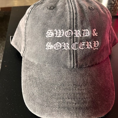 Custom Embroidered Cap Unisex Personalised Vintage Washed Out Cotton ...