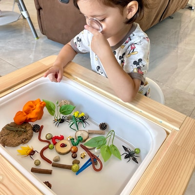 Honey Bee Sensory Kit Play Dough Sensory Bin Pollinator Toddler Gift ...