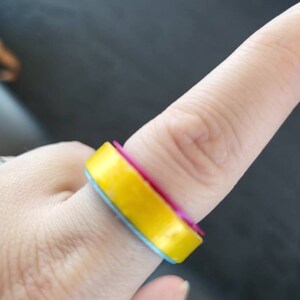 LGBTQ Fidget Rings Pride Flag Fidget Rings Pride Month LGBTQ Flag Ring ...