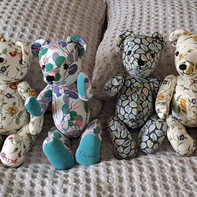 Personalised Memory Bear Handmade Jointed Traditional Style - Etsy UK