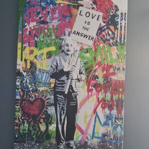 World Unity Holding Hands Graffiti Art Box Framed Printed Canvas - Etsy UK