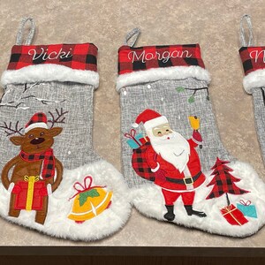 Monogrammed Gloves Embroidered Plaid - Etsy