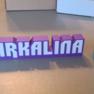 Personalized Custom Twitch Style Name Plate, Streamer Gift, Desk Sign ...