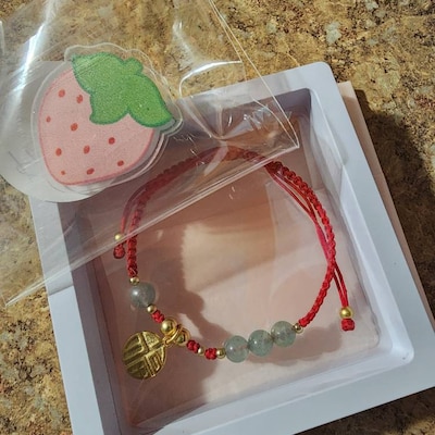 Red String Bracelet, Red Lucky Wish Bracelet, Red String Bracelet With ...