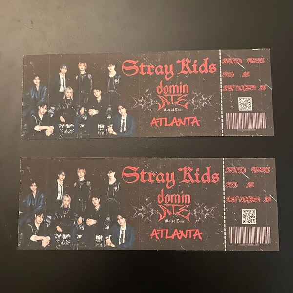 Personalized Stray Kids Dominate Concert Ticket, Dominate World Tour North America, Stray Kids ...