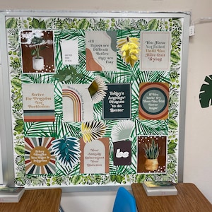 Growth Mindset Editable Classroom Printable Posters, Modern Boho ...