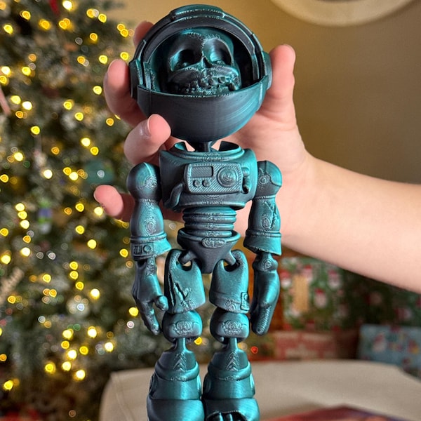 Flexi 3D Printed Astronaut Skeleton | Rainbow Colors | Fun Fidget Toy ...