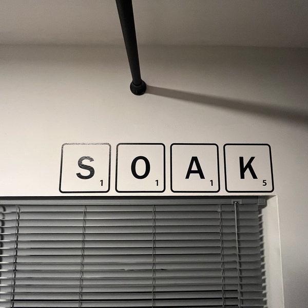 Scrabble Tiles Wall Sticker. Create Your Own Wall Art - Etsy