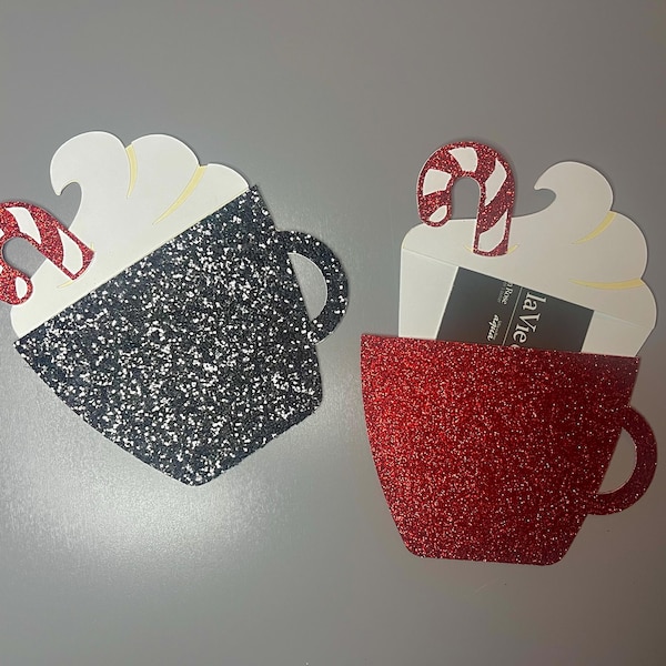 Hot Chocolate Gift Card Holder SVG | Christmas SVG | Gift Card Cut File ...