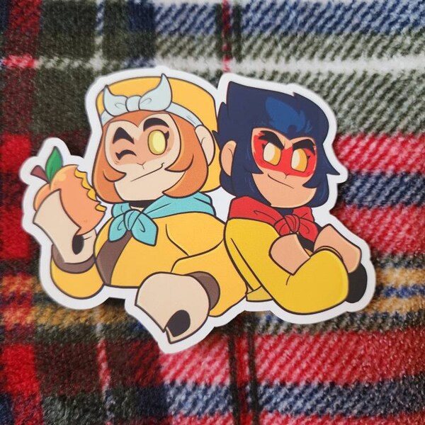 LMK| Wukong and Macaque 3 Inch Tall Matted Sticker - Etsy